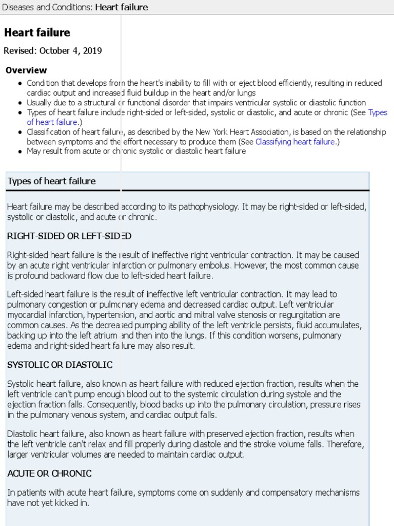 Types Heart Failure PDF | PDF | Diastole | Heart Failure