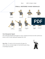 Netball Officiating Signals | PDF | Hand | Arm