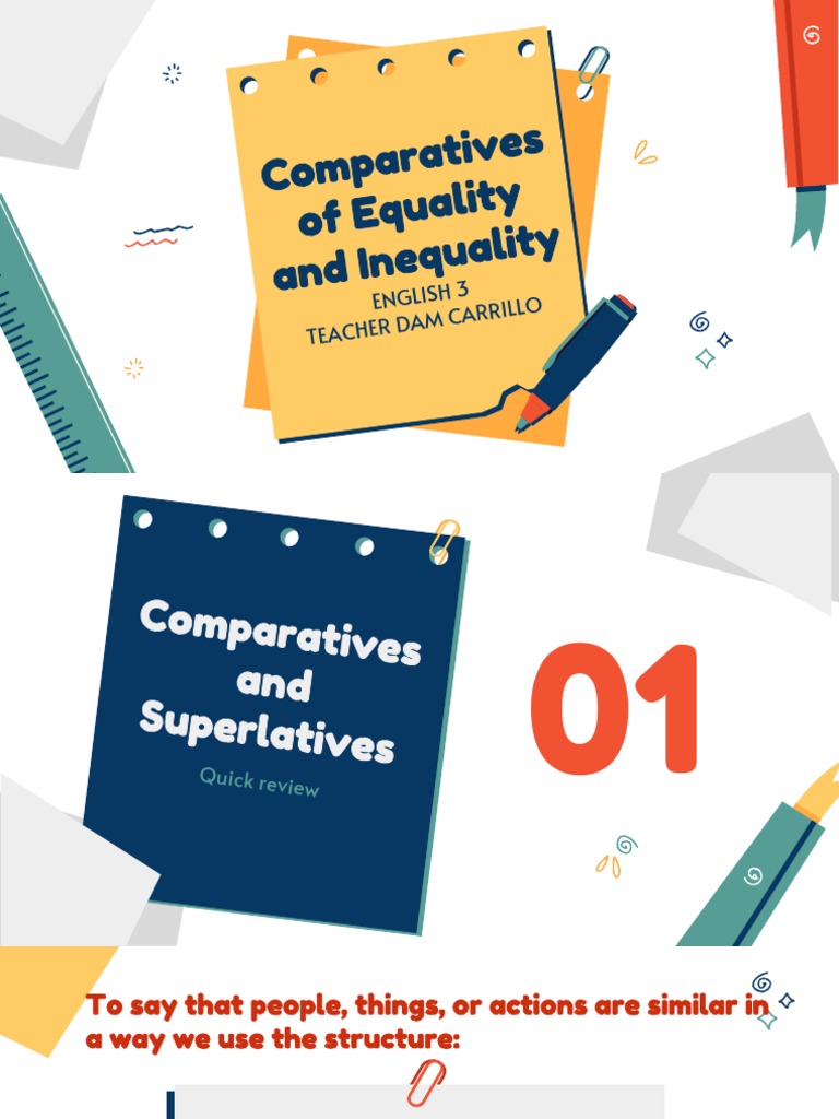 Comparatives of Equality and Inequality | PDF