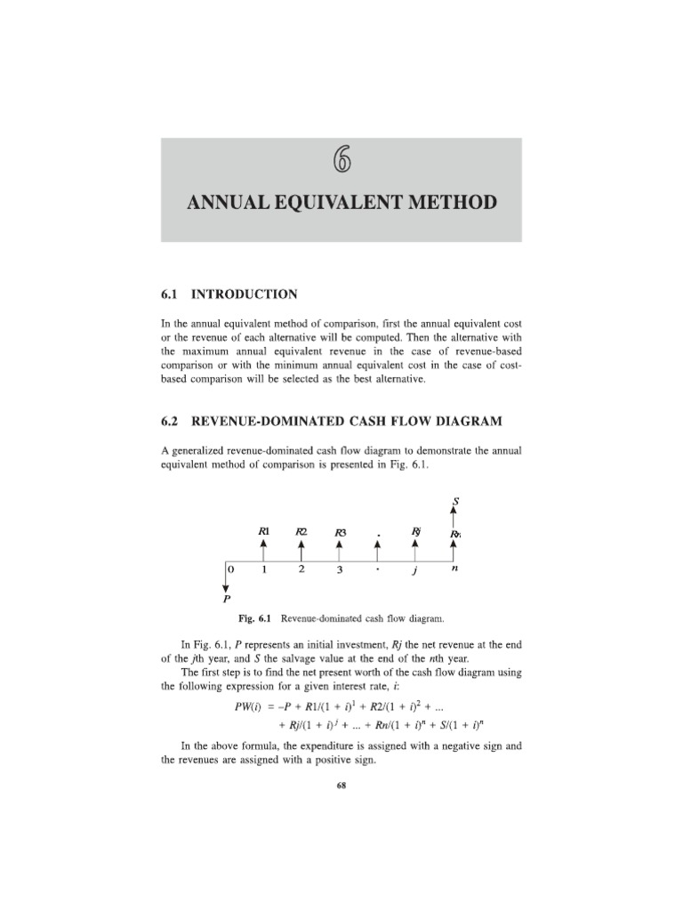 Annual Equivalent Method PDF | PDF