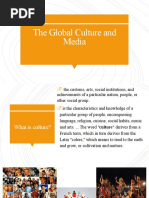 Chapter 7 - Global Media Culture | PDF | Media (Communication) | Mass Media