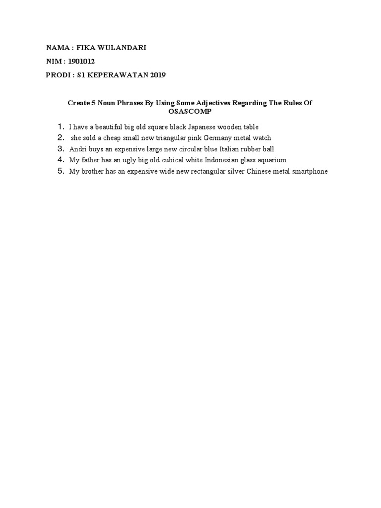 Rules of Osascomp PDF | PDF