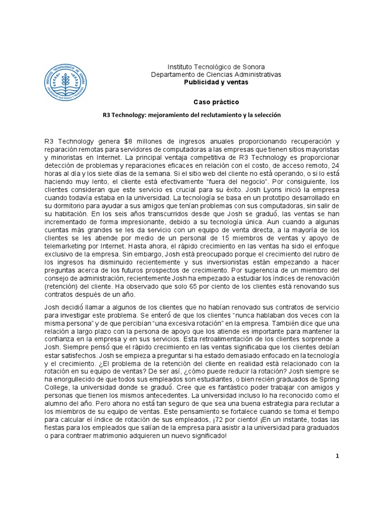 Caso Práctico-R3 Technology | PDF | Cliente | Internet