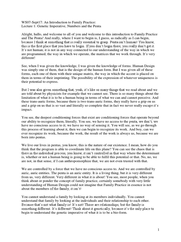 FamilyPr Lect1 | PDF | Mother | Family