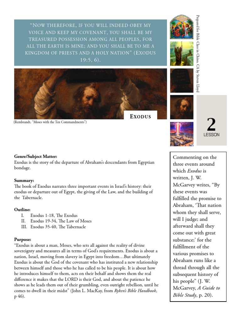 Exodus Summary | PDF | Book Of Exodus | 1st Millennium Bc Books
