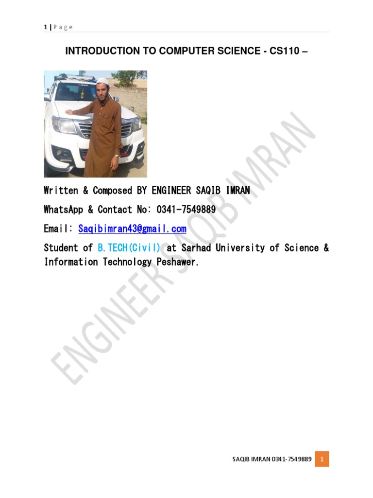 Introduction To Computer Science - CS110 PDF | PDF | Personal Computers | Integrated Circuit