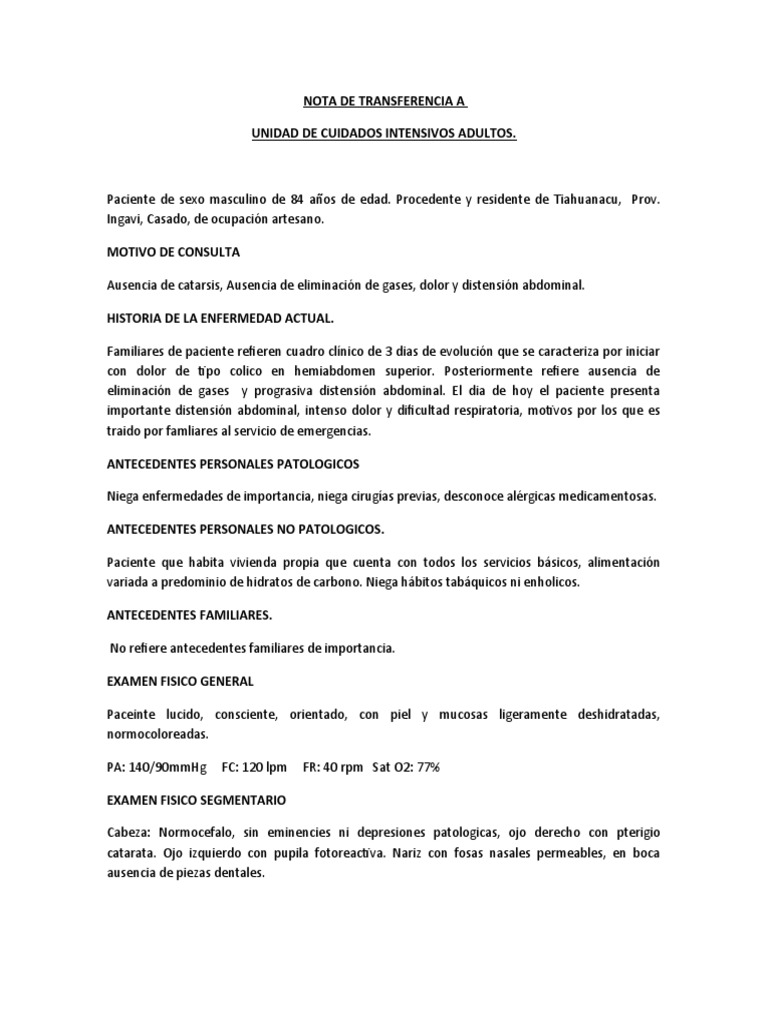 Nota de Transferencia | PDF