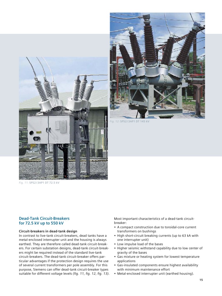 Dead-Tank Circuit-Breakers For 72.5 KV Up To 550 KV: Fig. 12: SPS2 ...