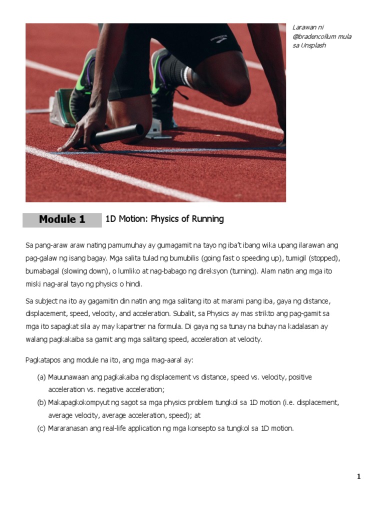 GP1a Physics of Running PDF | PDF