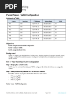 3.3.12-Packet-Tracer - Vlan-Configuration | PDF | Computer Network | Network Interface Controller
