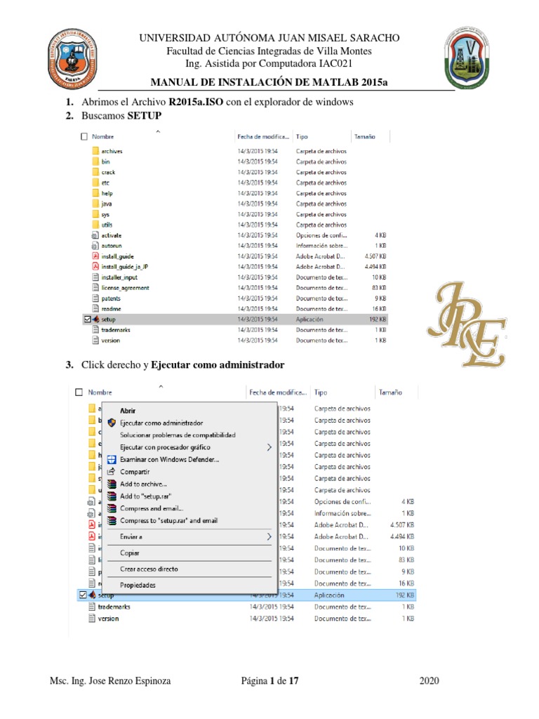 Guía de Instalación Matlab 2015a | PDF | Informática | Software