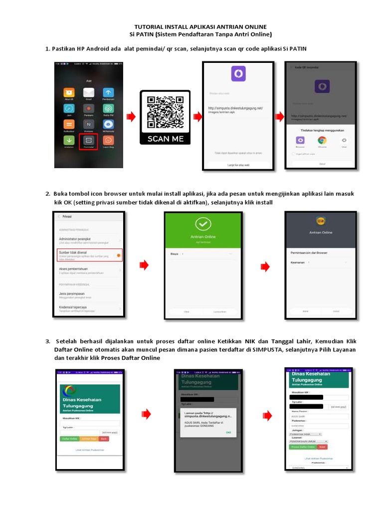 Tutorial Install Aplikasi Antrian Online | PDF