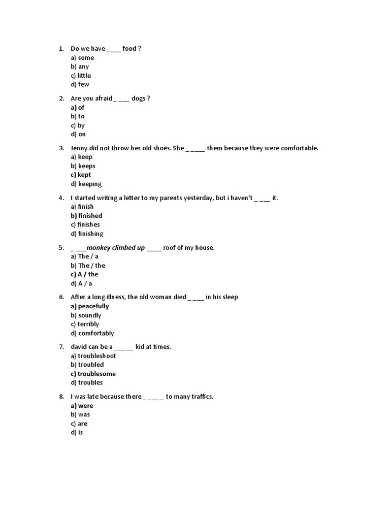 Soalan English SEKOLAH RENDAH | PDF