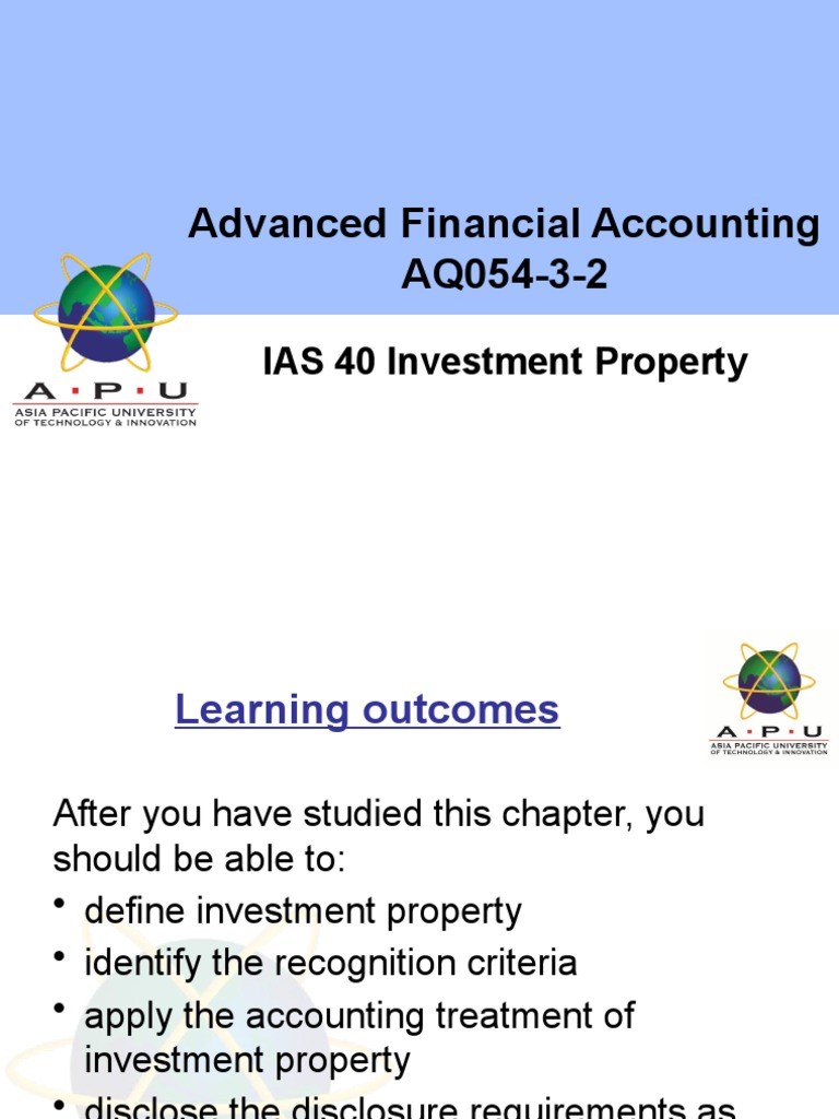 IAS 40 Investment Property | PDF | Fair Value | International Financial Reporting Standards