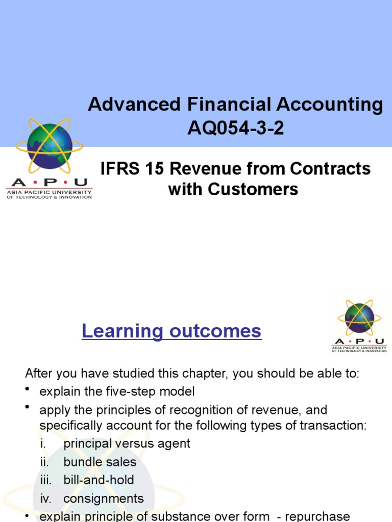 IFRS 15: Principal vs Agent Revenue | PDF | Repurchase Agreement ...