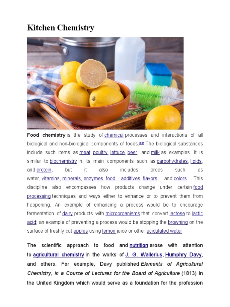 Kitchen Chemistry: A Hands-On Exploration of Food Science Principles in ...