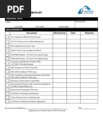 Joining Document Checklist | PDF