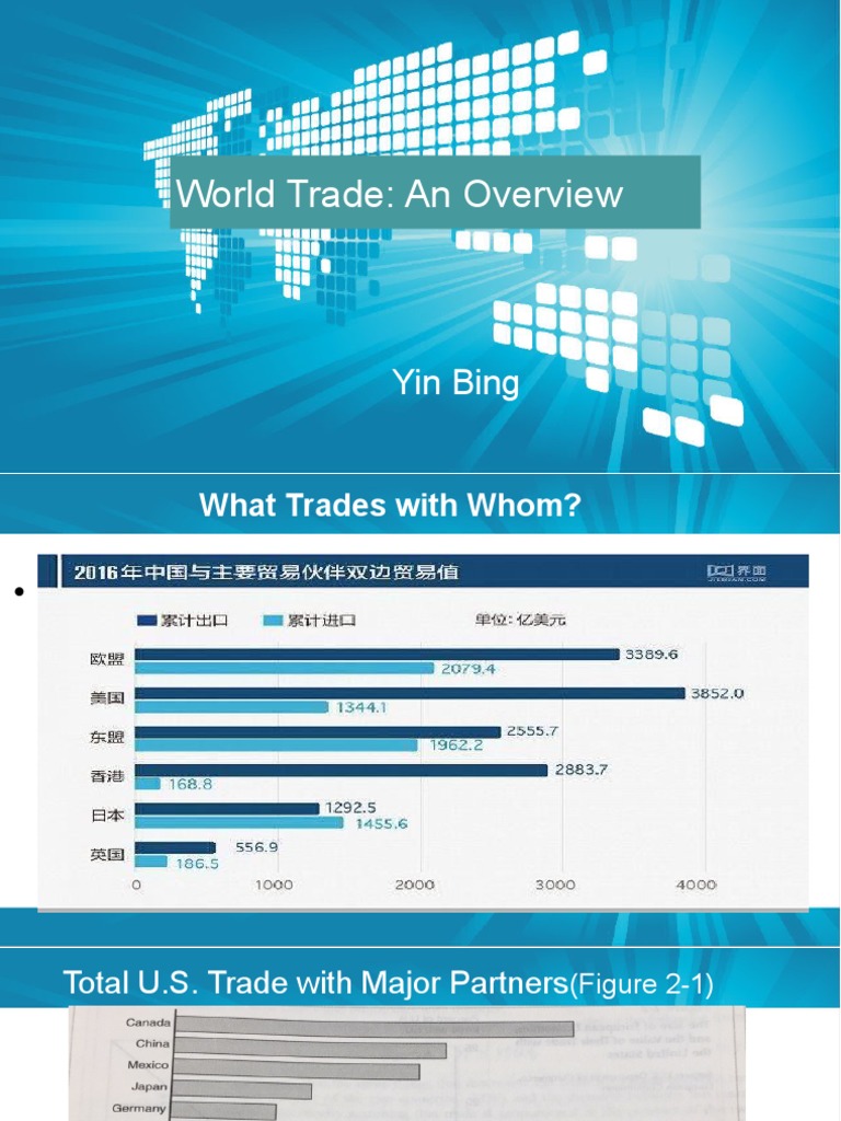 World Trade: An Overview: Yin Bing | PDF | The United States | Economies