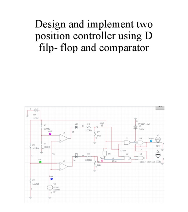 Two Position Controller Using D Flip Flop | PDF