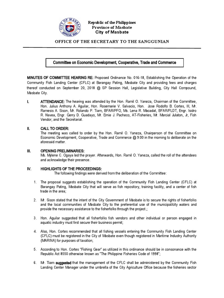 M - Community-Fish-Landing-Center BRGY PATING - Mco - 092518 | PDF ...