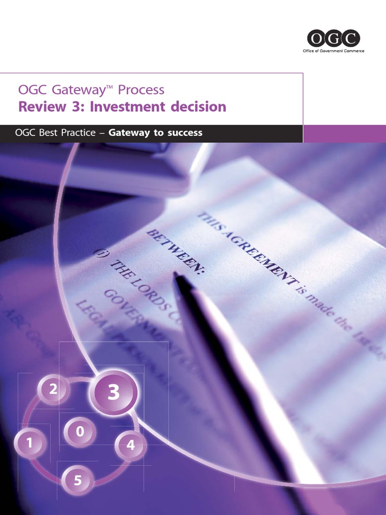 OGC Gateway Process: Review 3: Investment Decision | PDF | Evaluation ...