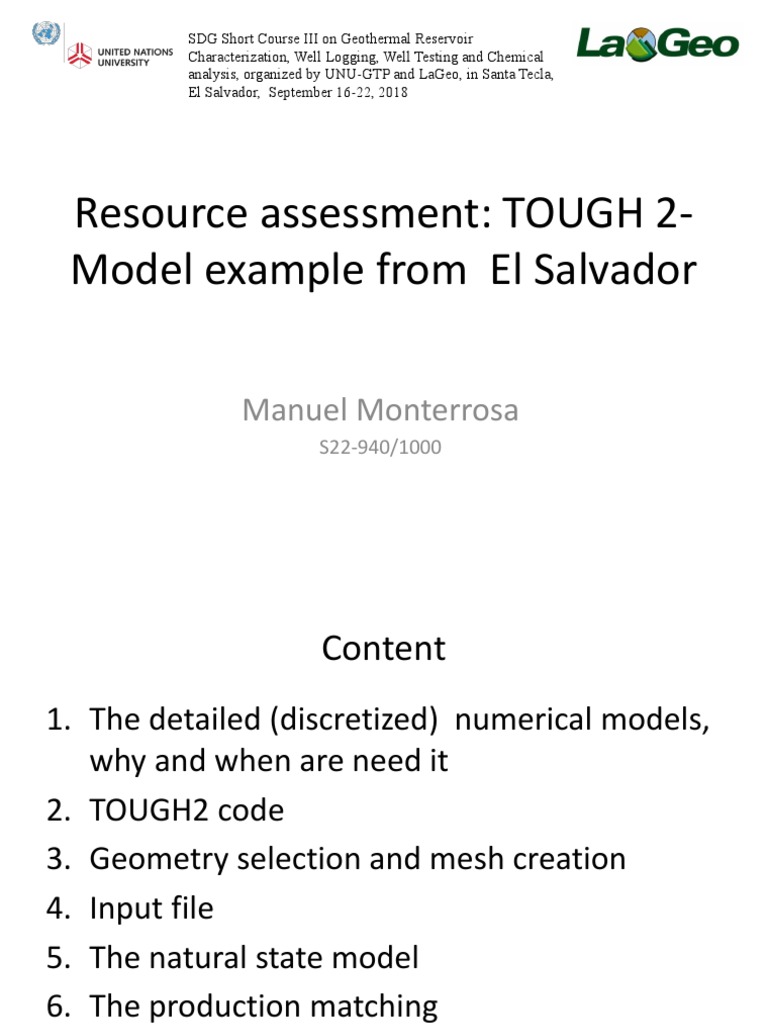 Geothermal Reservoir Modeling with TOUGH2 | PDF | Technology & Engineering