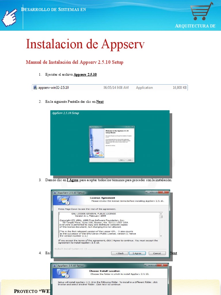 Manual de Instalacion de Appserv | PDF | Red mundial | Internet y web
