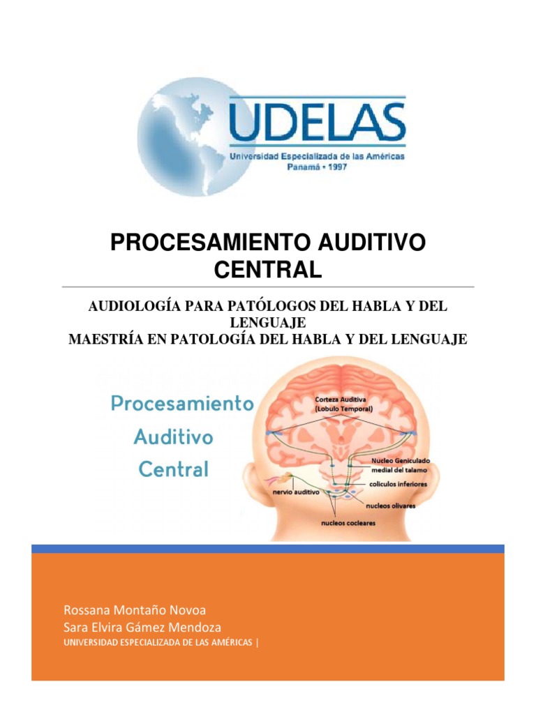 Procesamiento Auditivo Central PDF | PDF | Oído | Corteza cerebral