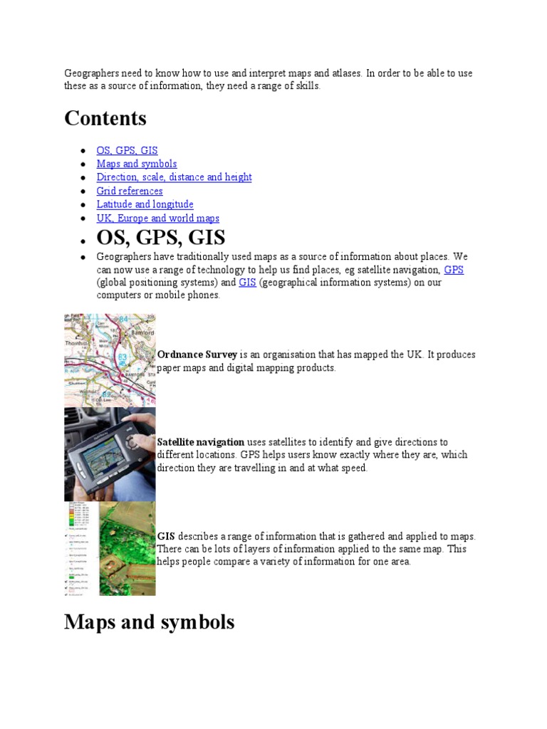 Geographers Need To Know How To Use and Interpret Maps and Atlases ...