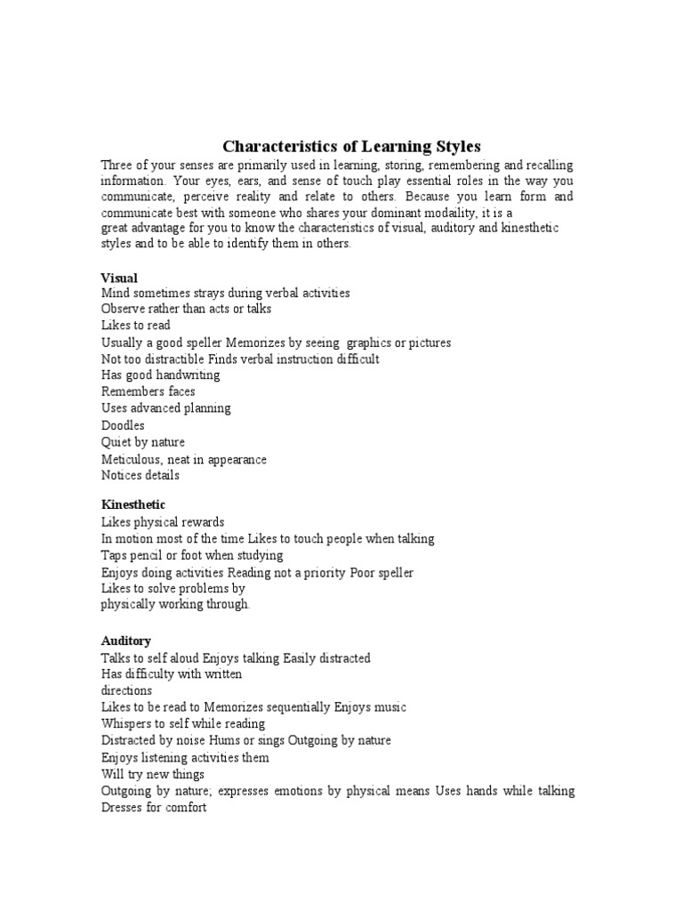 Learning Style Inventory - Survey-4 | PDF