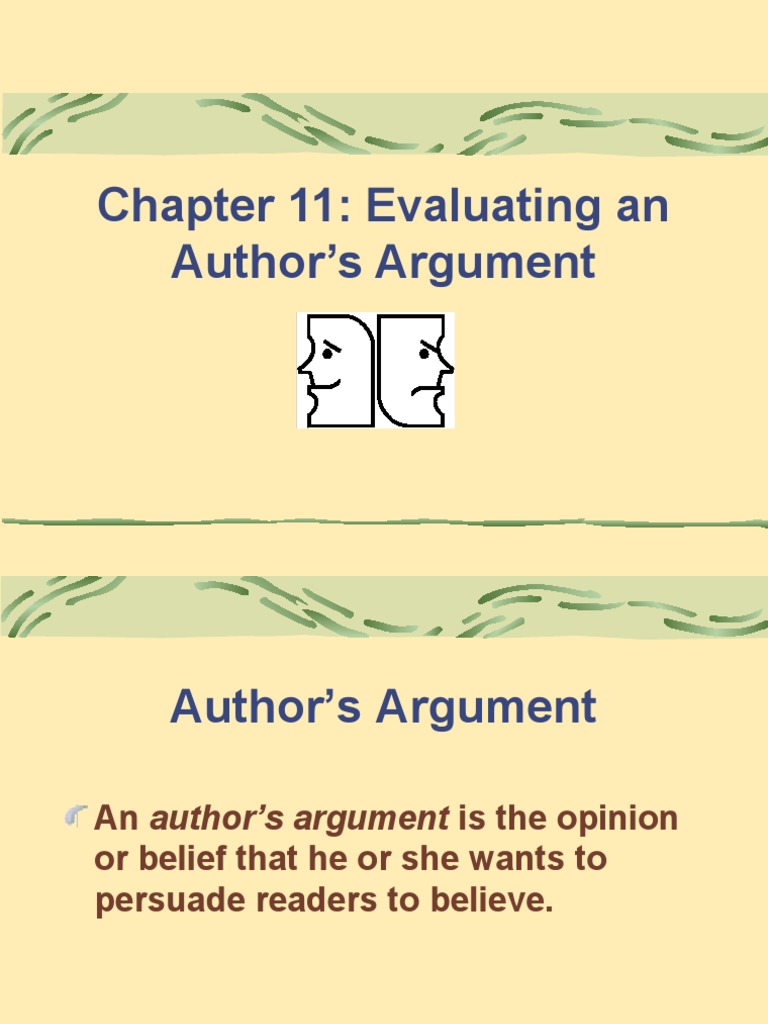 Evaluating An Argument | PDF | Philosophical Methodology | Argument