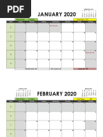 Printable Monthly Attendance Sheet | PDF