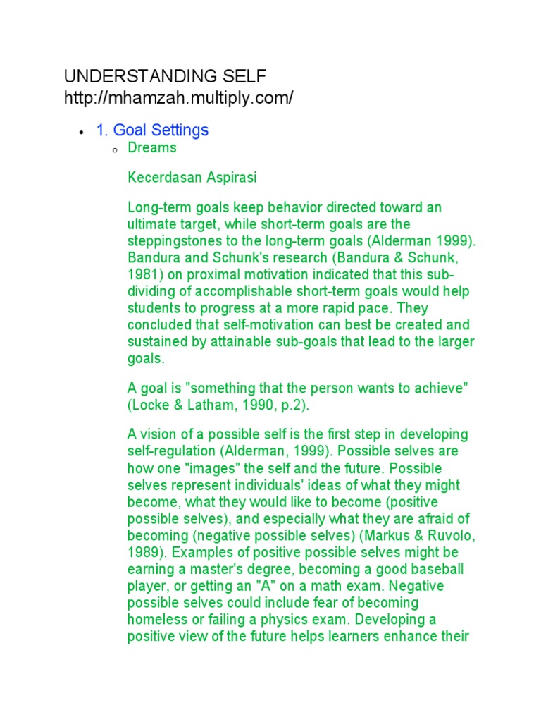 Understanding Self | PDF | Self Efficacy | Self Esteem