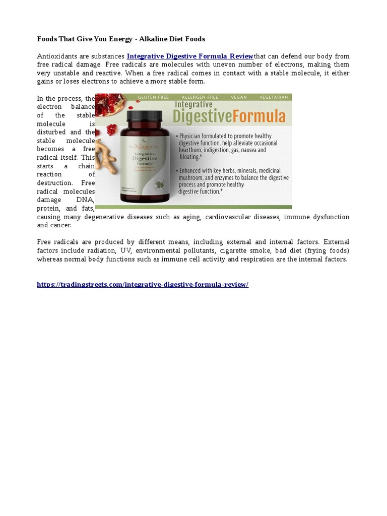 Integrative Digestive Formula Review | PDF