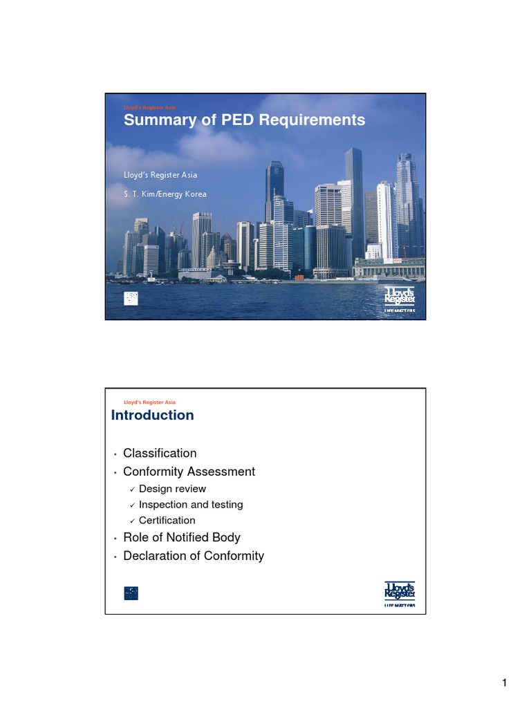 Summary of PED Requirements | PDF | Nondestructive Testing ...