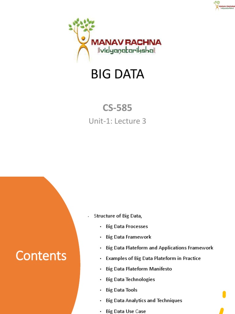 BDA - Lecture 3 | PDF | Apache Hadoop | Map Reduce