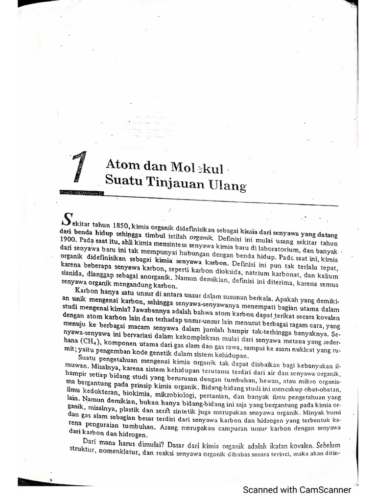 BAB 1 Kimia Organik Fessenden Jiid 1 | PDF