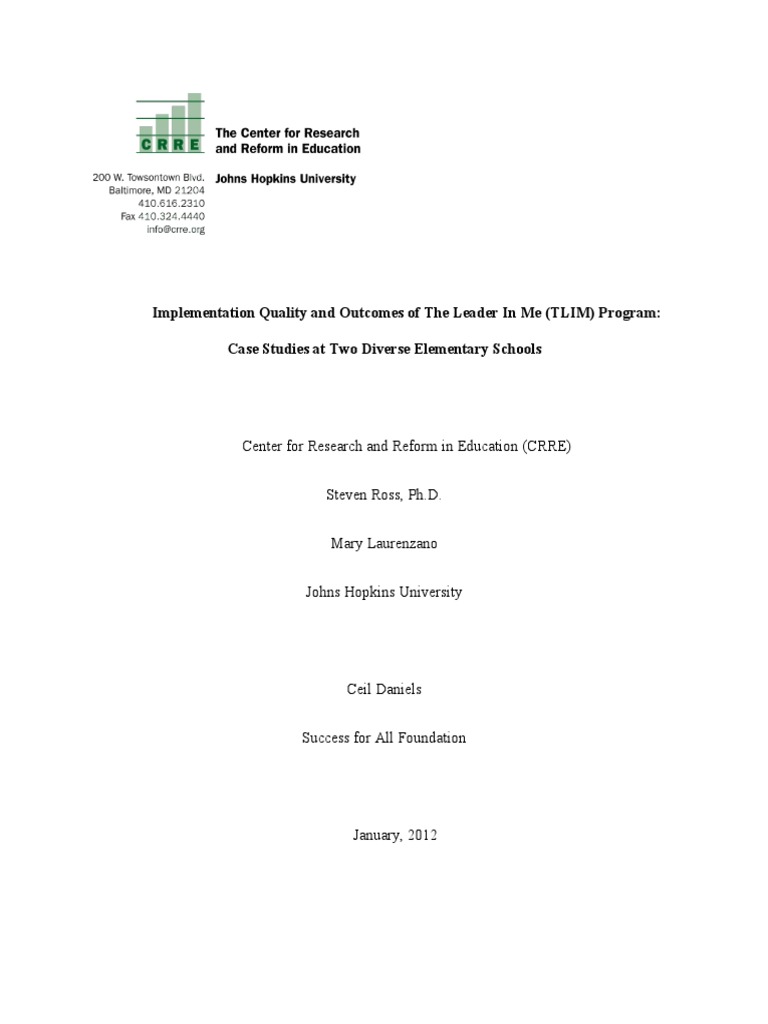 Johns Hopkins Cases PDF | PDF | Teachers | Focus Group