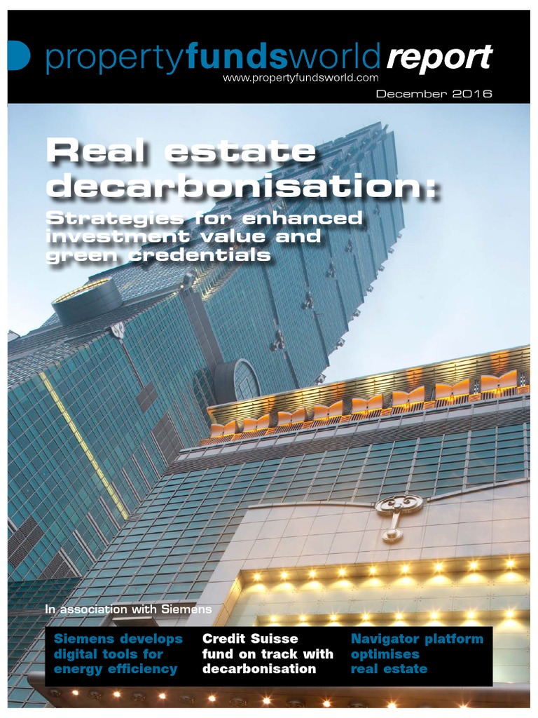 Property Funds World Special Report Siemens Real Estate Decarbonisation ...
