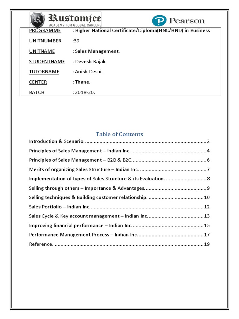 Sales Management Case Study Analysis | PDF | Sales | Retail