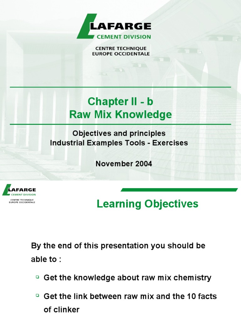 Understanding Raw Mix Chemistry: A Comprehensive Guide to the Link ...
