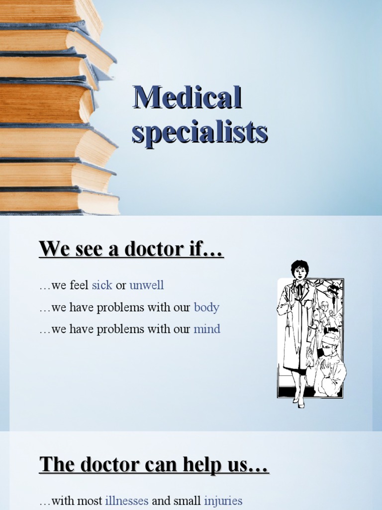 Medical Specialists Pronunciation Exercises Phonics Reading Comprehens ...