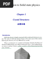 Chapter 1 Crystal Structure | PDF | Crystal Structure | Lattice (Group)