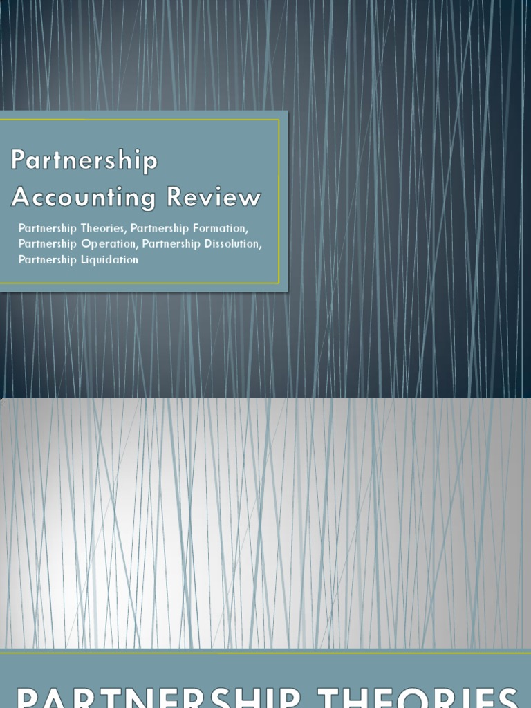 Partnership Theories - Operations | PDF | Partnership | Business Law