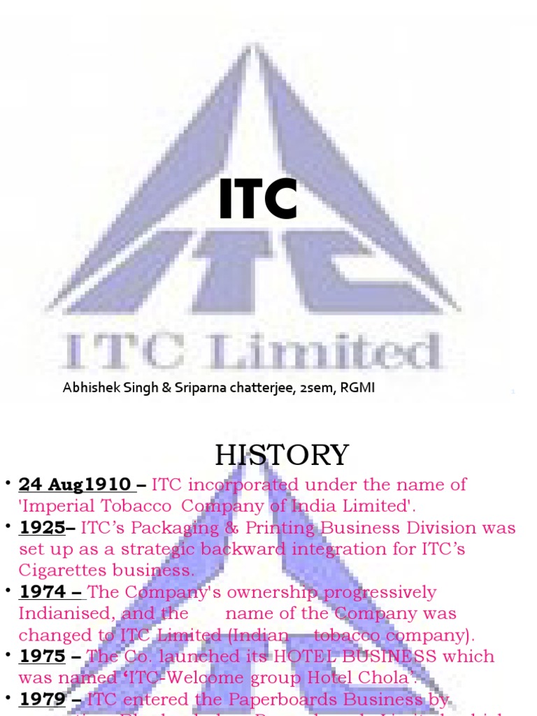 ITC Company Overview and Impact | PDF | Economies | Business