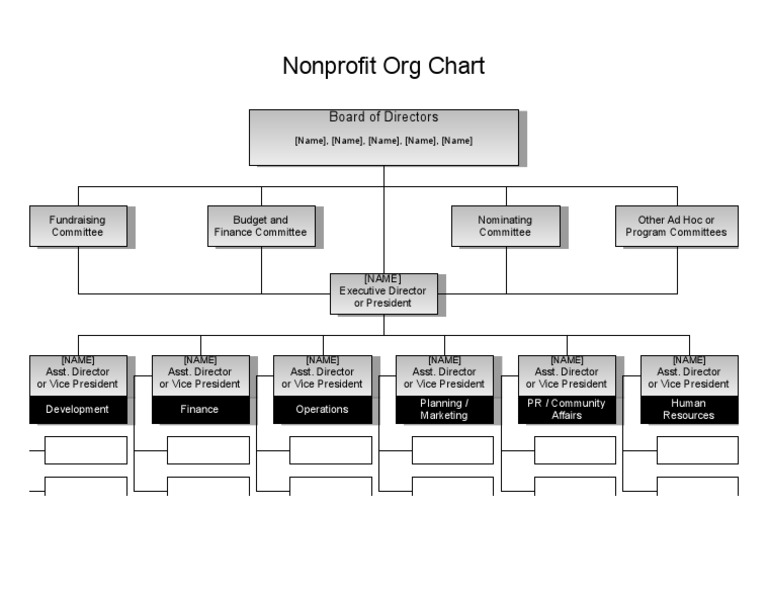 Nonprofit Org Chart: Board of Directors Board of Directors | PDF | Business