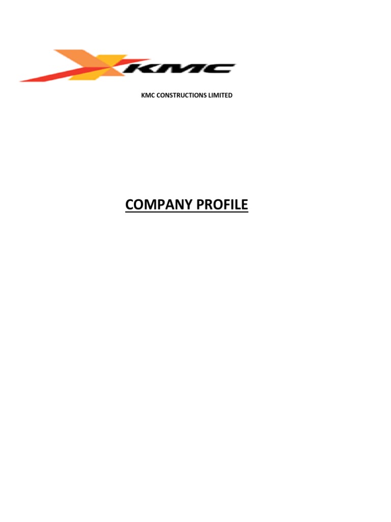 Company Profile: KMC Constructions Limited | PDF