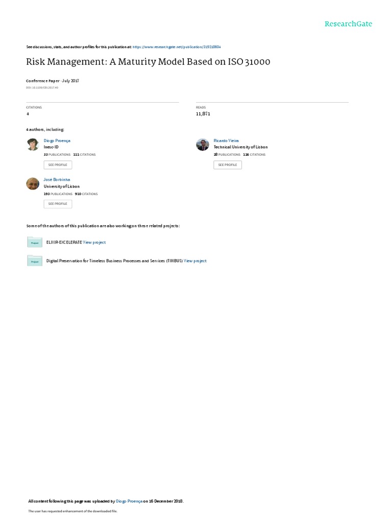 ISO 31000 Risk Management Model | PDF | Risk Management | Risk