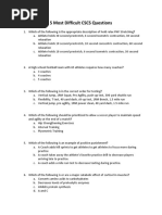 NSCA CSCS Cheat Sheet for Trainers | PDF | Muscle | Vertebral Column