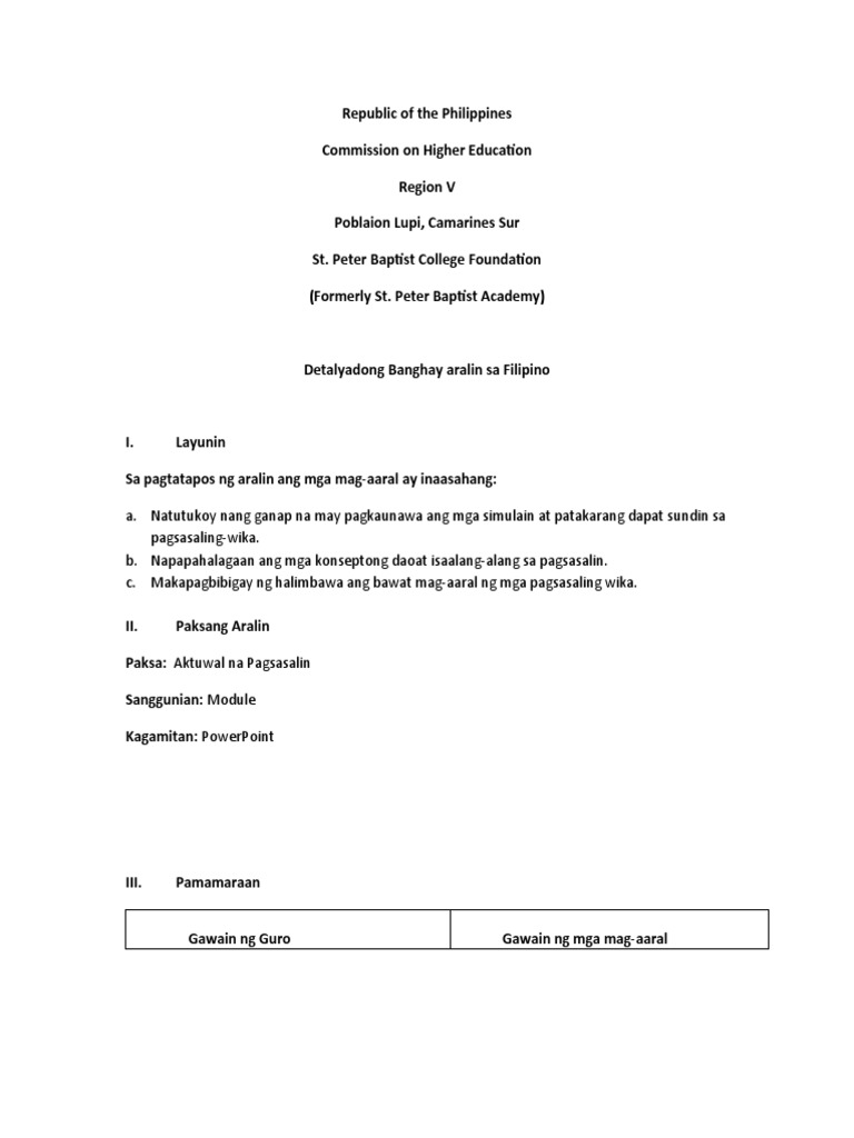 Introduksyon Sa Pagsasalin Fil. 108 | PDF